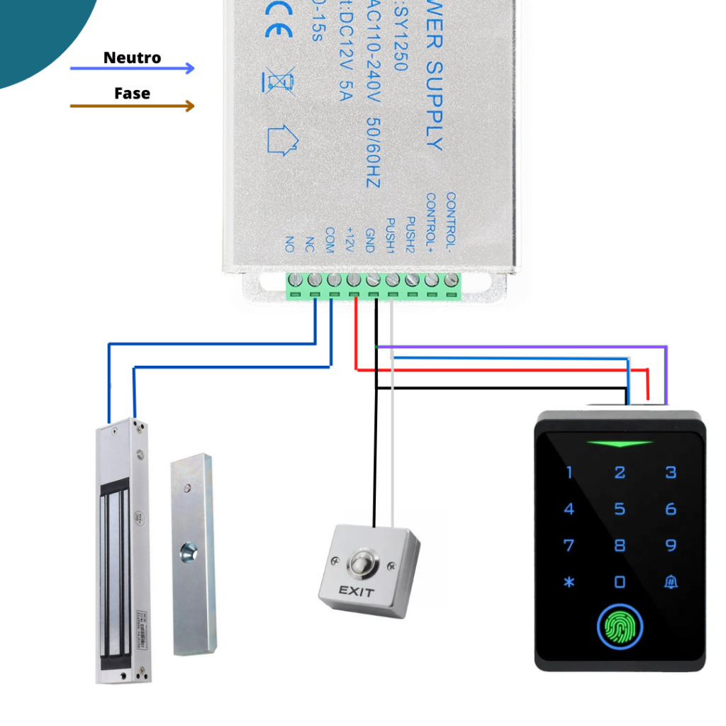 Panel De Control Acceso Wifi Con Huella Digital | Tuya Smart - Smart ...